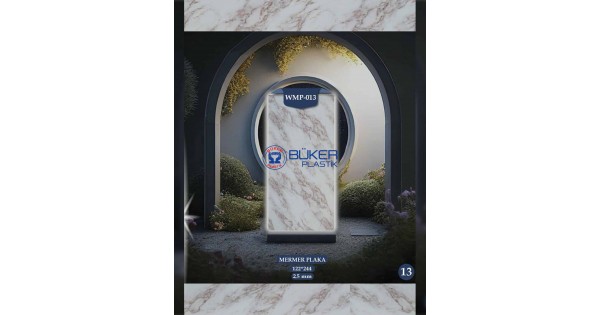 Açık Krem (Ivory) Mermer 122x244cm PVC Panel WMP-013|Dekoratif & Dayanıklı